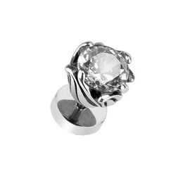 Taffstyle Piercing-Set Piercing Ohr Plug mit Kristall Blume