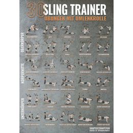 Septagon Sports Schlingentrainer DIN A1 Trainingsposter Wandbild