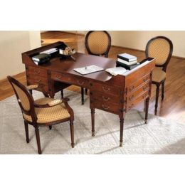 JVmoebel Schreibtisch, Tisch mit Stuhl Holzschreibtisch Schreibtisch mit Schubladen