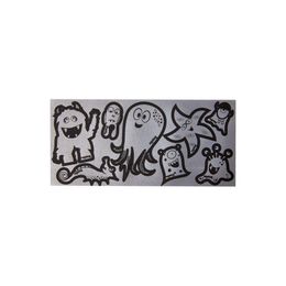 Ergobag Schulranzen Ergobag Sticker Reflexie-Sticker Set Monster Silber