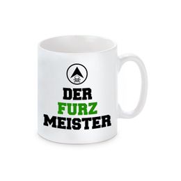 Herzbotschaft Tasse Kaffeebecher mit Motiv Der Furzmeister