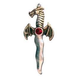 HOPLO Kettenanhänger DRACHEN-ATHAME Anhänger Schmuck 65x28mm