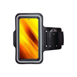 CoverKingz Handyhülle Sportarmband für Xiaomi Poco X3 Armband Handy Tasche Fitness Etui