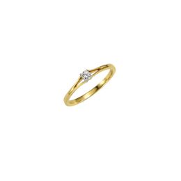 Diamonds by Ellen K. Fingerring Gold 585 zweifarbig Brillant 0,10ct., gelb