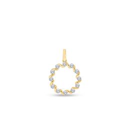 Stella-Jewellery Collier 585er Gelbgold Anhänger 12 Diamanten ca. 0