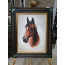 JVmoebel Ölbild Ölbild Gemälde Bilder Handgemalt Öl mit Rahmen Sofort 43x53