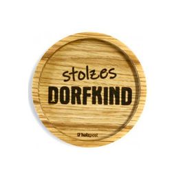 Landshop24 Getränkeuntersetzer Holzpost