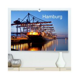 Calvendo Wandkalender Hamburg / UK-Version (Premium-Calendar 2023 DIN A2 Landscape)