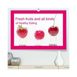 Calvendo Wandkalender Fresh fruits and all kinds of Healthy Eating UK Vesion (Premium-Calendar 2023 DIN A2 Landscape)