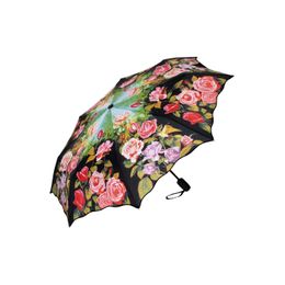 VON LILIENFELD Taschenregenschirm Motivschirm Rosen Garten Blumen Blüten Leicht Stabil