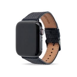 GOLDBLACK Smartwatch-Armband Apple Watch Armband Nappa schwarz (Adapter schwarz)