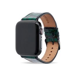 GOLDBLACK Smartwatch-Armband Apple Watch Armband Milano grün (Adapter schwarz)