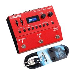 BOSS BY ROLAND E-Gitarre Boss RC-500 Looper Pedal mit Gitarrenkabel 3m