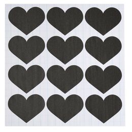 Hobbyfun Aufkleber Tafelfolien-Sticker Herzen D: 5 cm