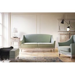 JVmoebel Wohnzimmer-Set Sofagarnitur Sofa Couch Polster Set Garnitur Sitz 311 Hocker 4tlg.