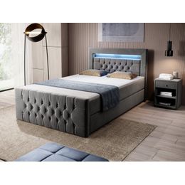 Möbel für Dich Boxspringbett Verona 120 mit Farbauswahl