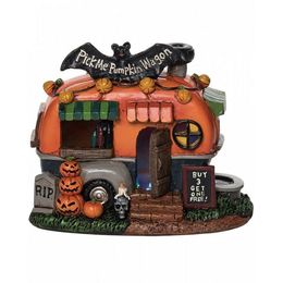 Horror-Shop Dekoobjekt Leuchtender Pick Me Pumpkin Halloween Kürbis Wagen