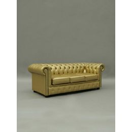 JVmoebel 3-Sitzer Chesterfield Ledersofa Design Luxus Polster Couch Sitz Garnitur