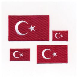 hegibaer Aufnäher 4 Türkei Flaggen Türkiye Flags Ankara Patch Aufnäher Aufbügler 1279