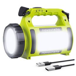 Novostella Taschenlampe, LED Campinglampe Handscheinwerfer wiederaufladbare Laterne Tragbar