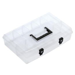 Proregal® Werkzeugbox Kunststoffkasten Organizer 6 Fächern 85x238x359mm