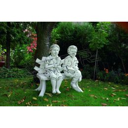 JVmoebel Skulptur Junge Sitzende Figur Statue Figuren Skulptur Statuen Garten Dekoration