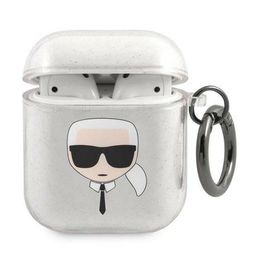 K by KARL LAGERFELD KARL LAGERFELD Kopfhörer-Schutzhülle Karl Lagerfeld KLA2UKHGS AirPods Hülle silber / si