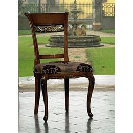 JVmoebel Esszimmerstuhl, Echtholz Stühle Esszimmer Design Stuhl mit geschnitzten Mustern