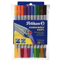 Pelikan Faserstift Pelikan Fasermaler Colorella Twin normal C302 10 Stifte sort