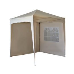 Defactoshop Faltpavillon Faltpavillon Klappzelt 2x2m Zelt + 2 Seiten Wasserdicht