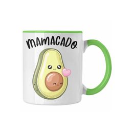 Trendation Tasse Mamacado Tasse Geschenk Werdene Mutter Avocado NIedliche Grafik Schwan