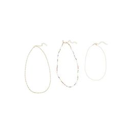 next Ketten-Set Dreireihige Halskette mit Perlen und Gliederkette (1-tlg)