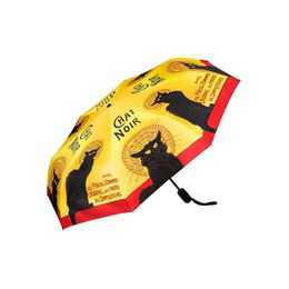 VON LILIENFELD Taschenregenschirm Motivschirm Chat Noir Leicht Stabil Kunst Katze