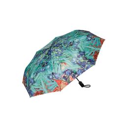 VON LILIENFELD Taschenregenschirm Motivschirm Vincent van Gogh Iris Motiv Blumen Leicht Kunst