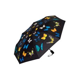 VON LILIENFELD Taschenregenschirm Motivschirm Schmetterlingstanz Stabil Leicht Butterfly