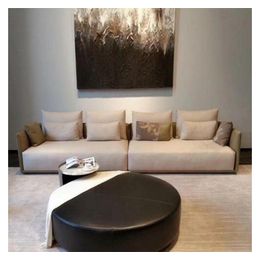JVmoebel Big-Sofa, XXL Big Sofa Sechssitzer Stoff Couch Luxus Design Couchen 6 Sitzplatz