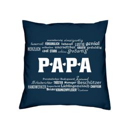 Soreso® Soreso® Dekokissen Kissen + Urkunde Geschenk Papa zum Geburtstag Vatertag Weihnachten