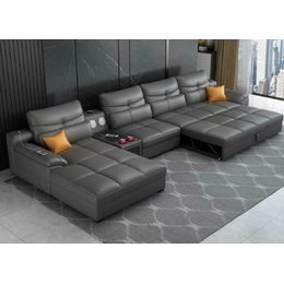 JVmoebel Ecksofa, Sofa Couch Ecksofa U-form Polster Modern Relax Sitz Luxus Möbel