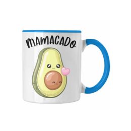 Trendation Tasse Mamacado Tasse Geschenk Werdene Mutter Avocado NIedliche Grafik Schwan