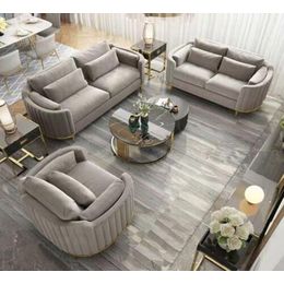 JVmoebel Wohnzimmer-Set, Modern Designer Couch Polster Sofa Garnitur 3+2+2 Sitz Couchen