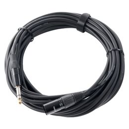 Pronomic JXM-Kabel (6,3mm Stereo-Klinke -> XLR male 3-pol) Stecker handgelötet Audio-Kabel