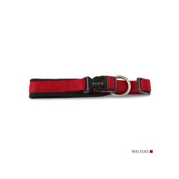 Wolters Hunde-Halsband Wolters Professional Comfort Halsband S extra-breit 50-60cmx45mm rot/schwarz