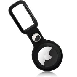 Mister Boncuk Handmade Jewelry Schlüsselanhänger Echtleder Schutzhülle für Apple AirTag mit Karabiner (Anti-Kratz rundum AirTag Hülle