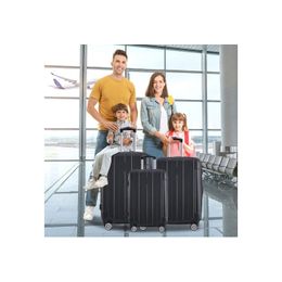 Ulife Trolley Hochwertiges 3-teiliges Koffer-Set aus ABS mit TSA-Schloss
