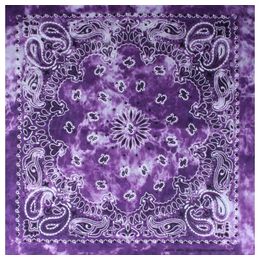 Goodman Design Bandana Bandana Kopftuch Halstuch lila Flieder Paisley Blüten ca. 54 x 54 cm