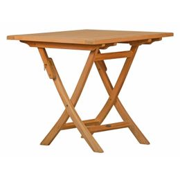 Kai Wiechmann Klapptisch Premium Teak Falttisch 80 x 80 cm als wetterfester Teak Gartentisch