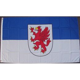 flaggenmeer Flagge Vorpommern mit Wappen 80 g/m²