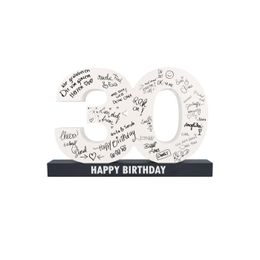 Spruchreif® Dekofigur XL Gästebuch Geburtstag · Gästebuch Happy Birthday · 37 x 24 x 4 cm · 18. Geburtstagsgeschenk· Geschenkidee 18 Geburtstag · 30 Geburtstag · 40 Geburtstag · 50 Geburtstag · 60 Geburtstag