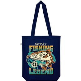 Youth Designz Tragetasche "Fishing Legend" Jutebeutel Tasche Lange Henkel