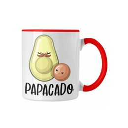 Trendation Tasse Papacado Tasse Geschenk Werdene Mutter Avocado NIedliche Grafik Schwan